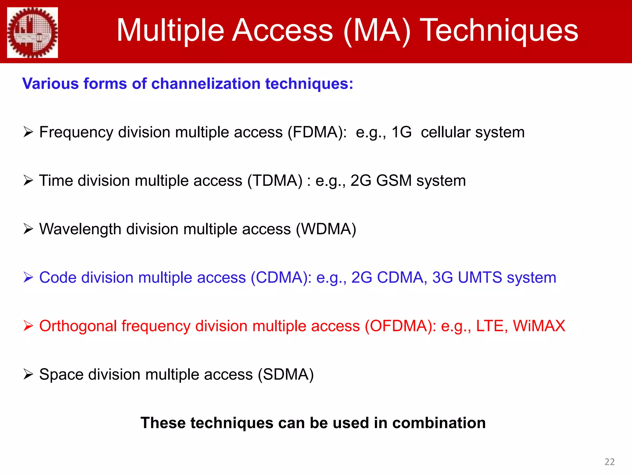Multiplexing and Multiple Access | PPTX