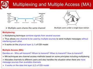 Multiplexing and Multiple Access | PPTX