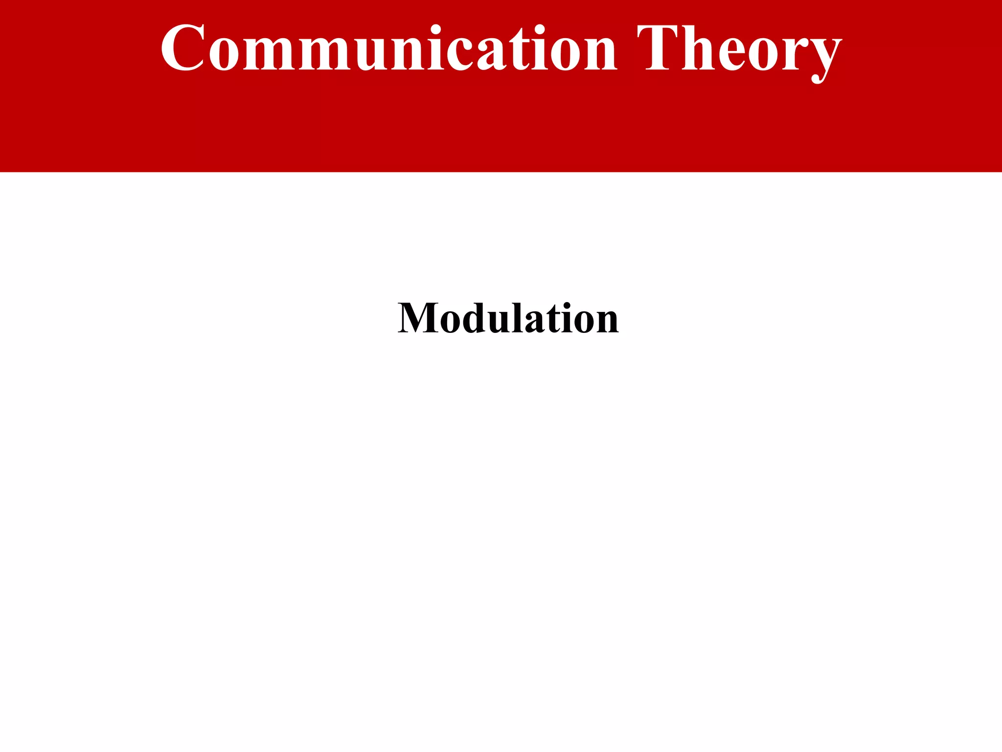 Modulation | PPT