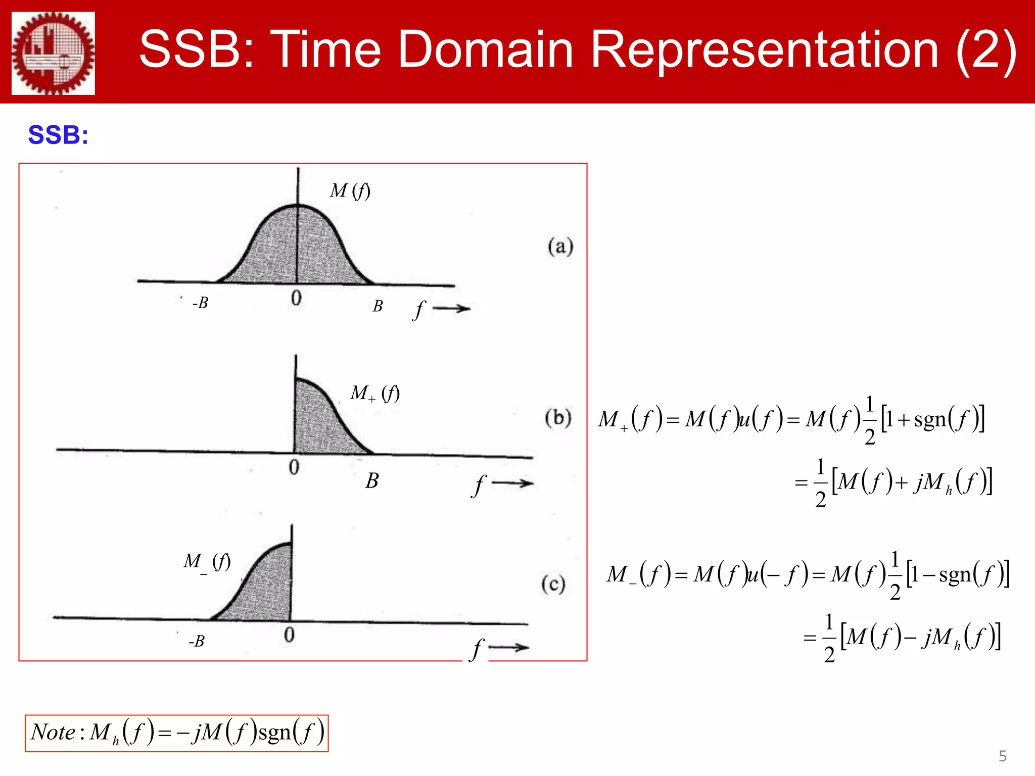 Single Sideband Suppressed Carrier (SSB-SC) | PPTX