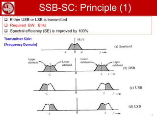 Single Sideband Suppressed Carrier (SSB-SC) | PPTX
