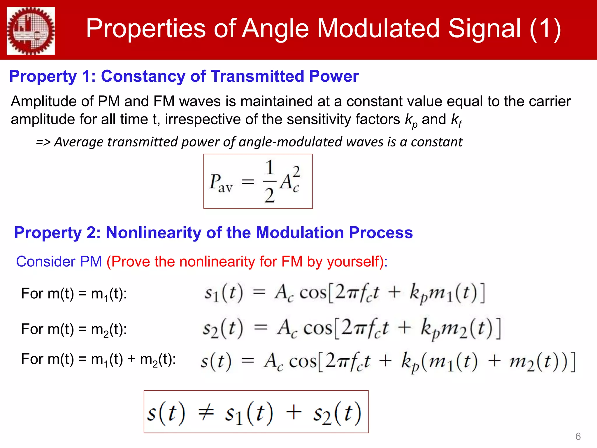 Angle Modulation | PPTX