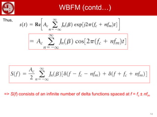 Angle Modulation | PPTX | Computer Networking | Computing