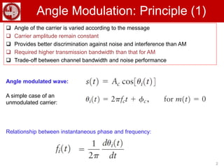 Angle Modulation | PPTX | Computer Networking | Computing