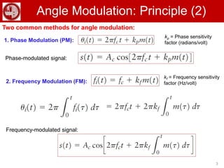 Angle Modulation | PPTX | Computer Networking | Computing