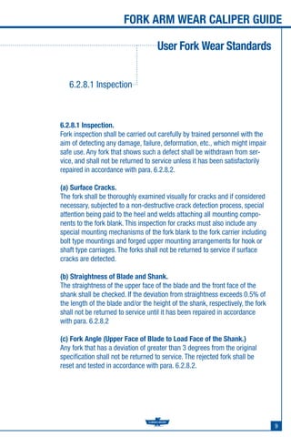 Forklift Fork Maintenance: Caliper Guide from Cascade Corporation | PDF