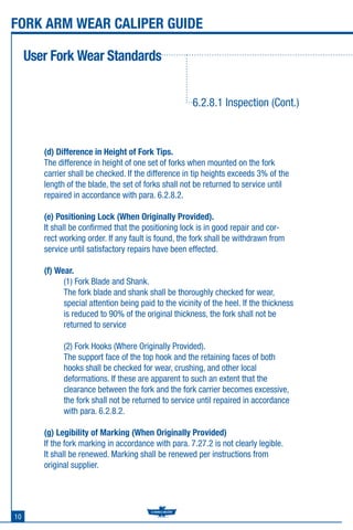 Forklift Fork Maintenance: Caliper Guide from Cascade Corporation | PDF