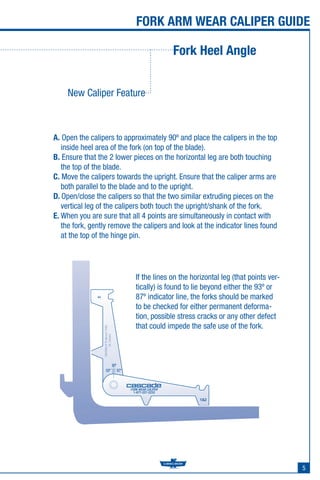 Forklift Fork Maintenance: Caliper Guide from Cascade Corporation | PDF