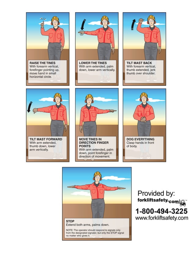 Forklift hand signal | PDF