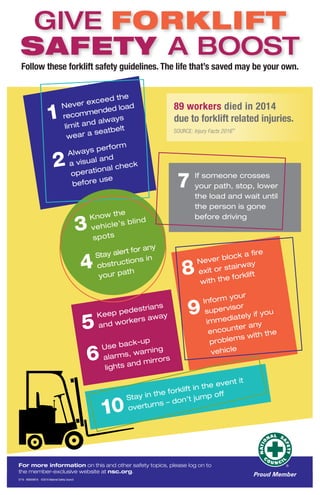 Forklift safety: The Life You Save Will Probably be Yours | PDF