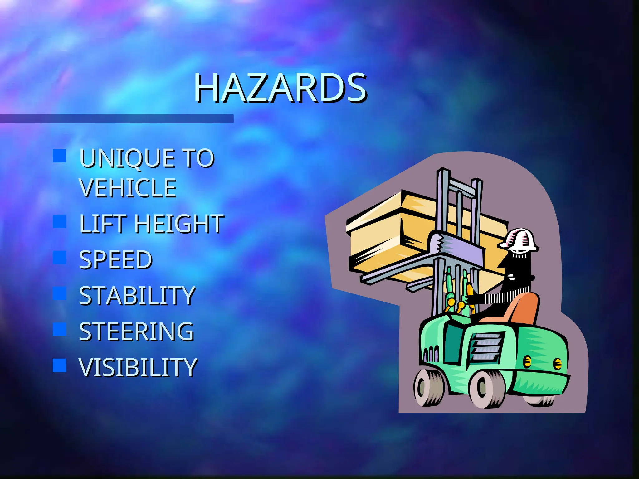 Forklift/COUNTER BALANCED LIFT TRUCK SAFETY TRAINING PRESETATION | PPT