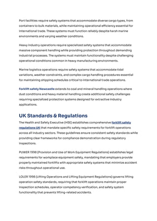 Forklift and MHE Safety Solutions in the UK | PDF