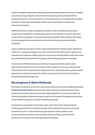 Forklift and MHE Safety Solutions in the UK | PDF