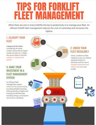 Forklift Fleet Management Tips | PDF