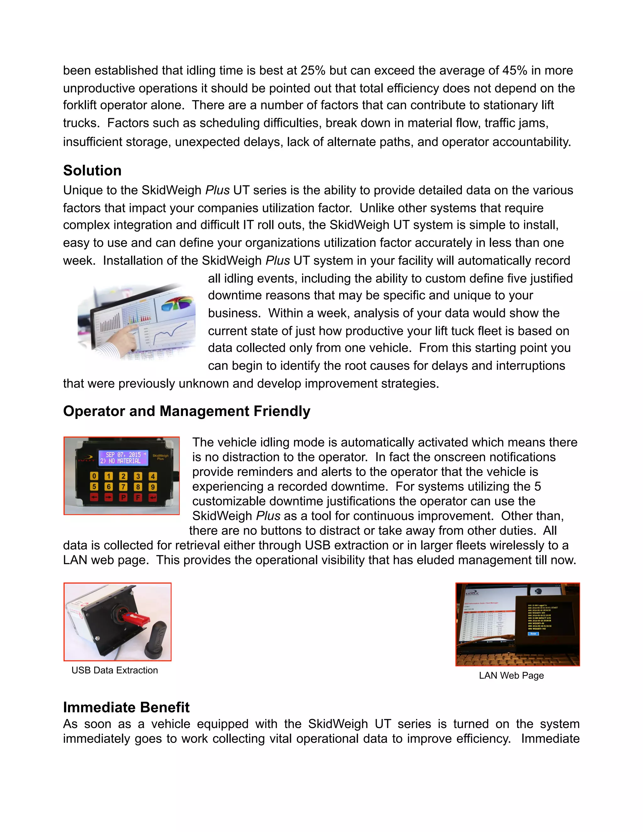 Forklift KPI, Utilization,Efficiency and Productivity | PDF