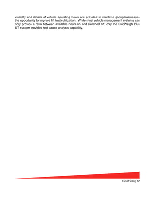 Forklift operational idling monitoring | PDF
