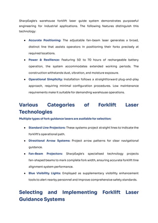 Forklift Laser Guide Systems: Boost Safety & Accuracy in Warehouses | PDF