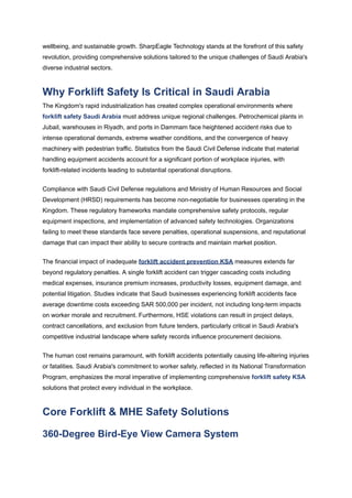 Forklift & MHE Safety Solutions in Saudi Arabia | SharpEagle Safety ...