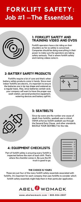 Forklift Safety Essentials [Infographic] | PDF