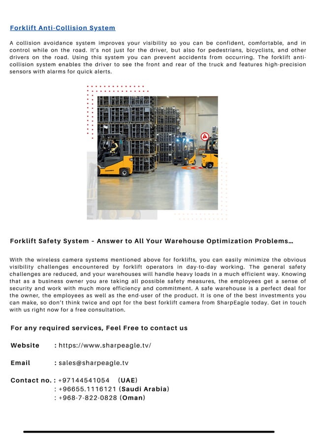 Forklift safety system a single solution | PDF