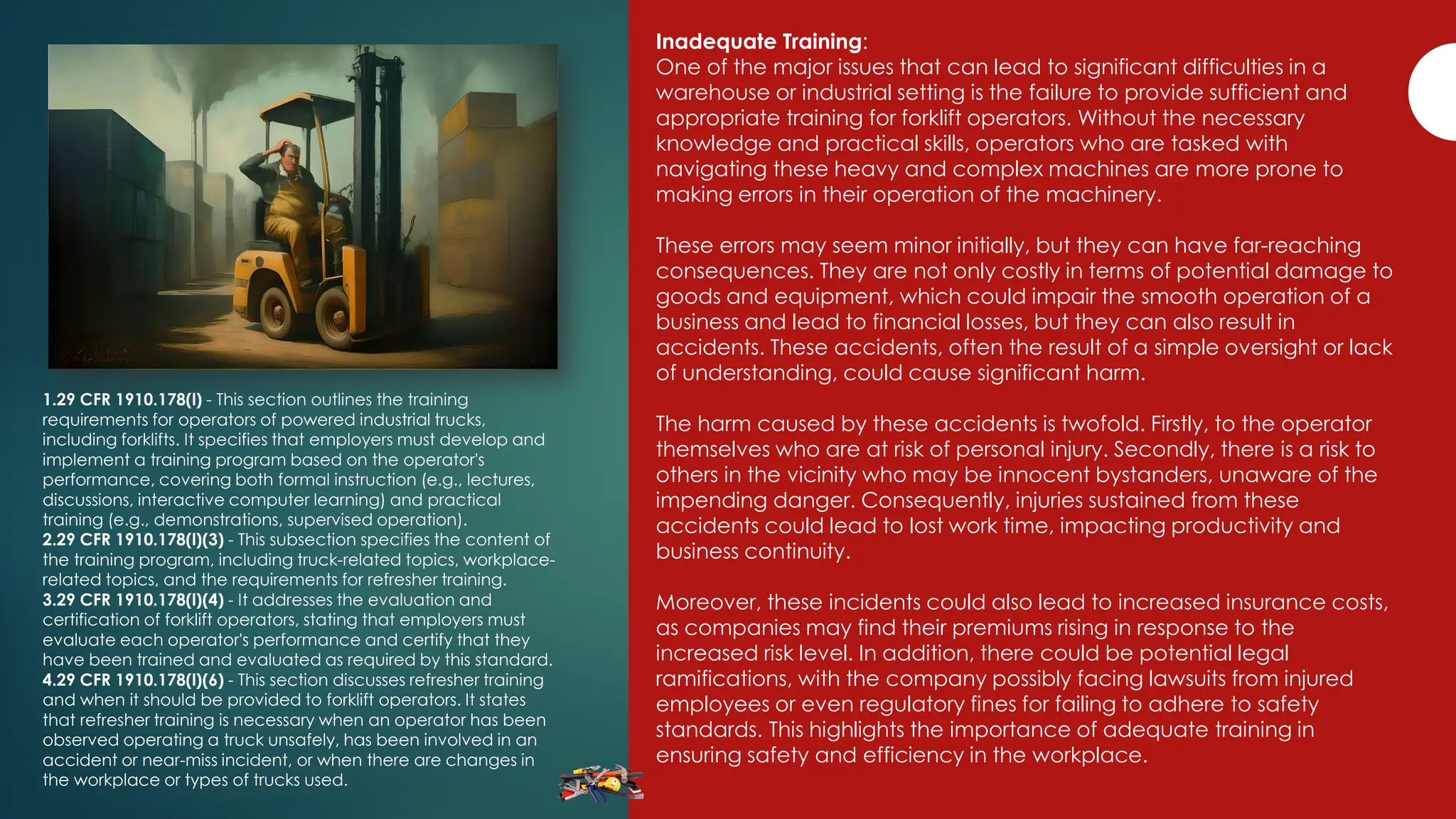 Forklift Operations: Safety through Cartoons | PDF