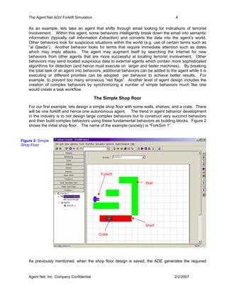 The Agent Net AGV Forklift Simulation | PDF | Programming Languages | Computing