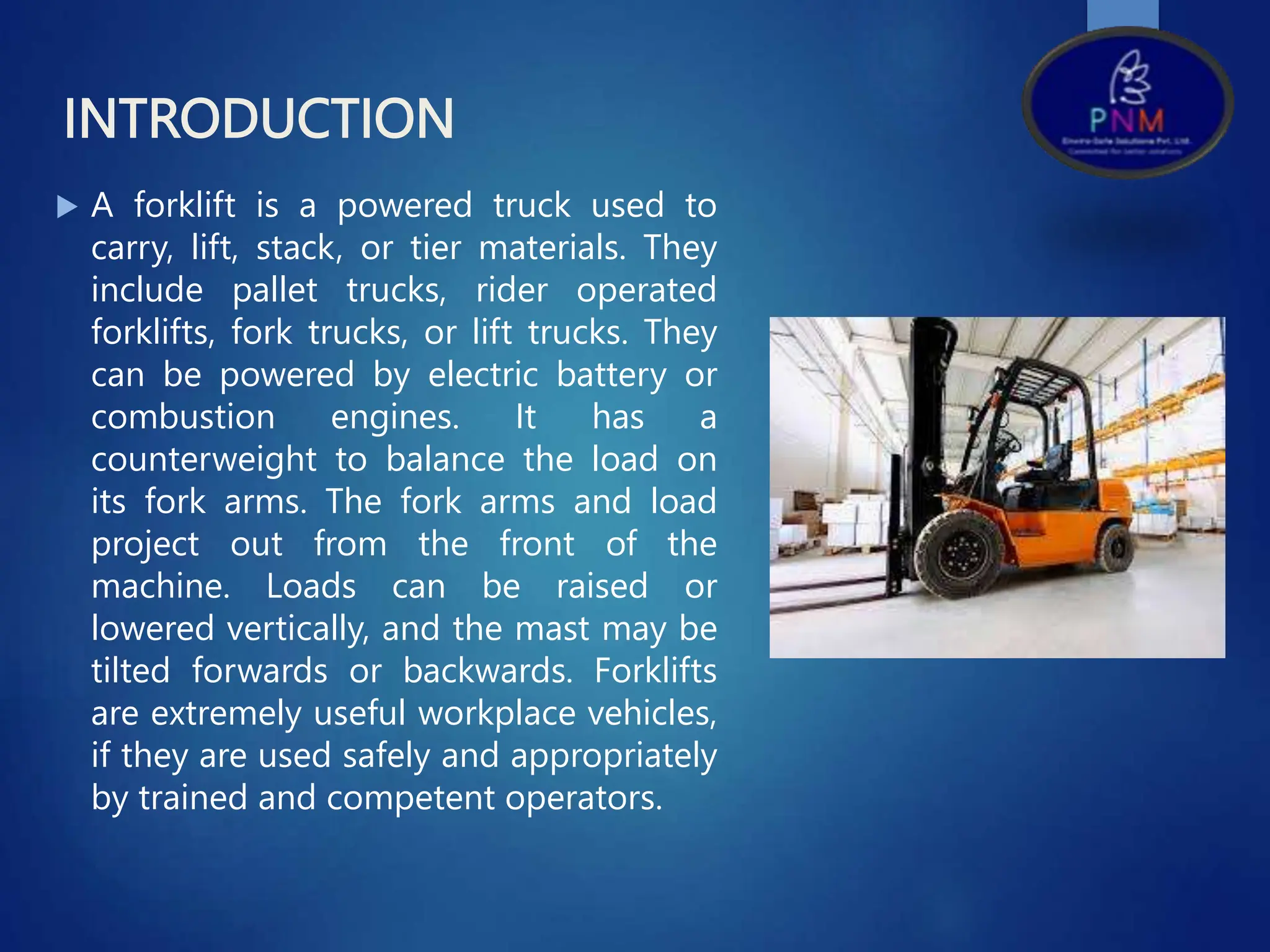 Forklift Training power point presentation | PPT