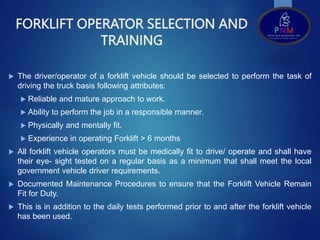 Forklift Training power point presentation | PPT