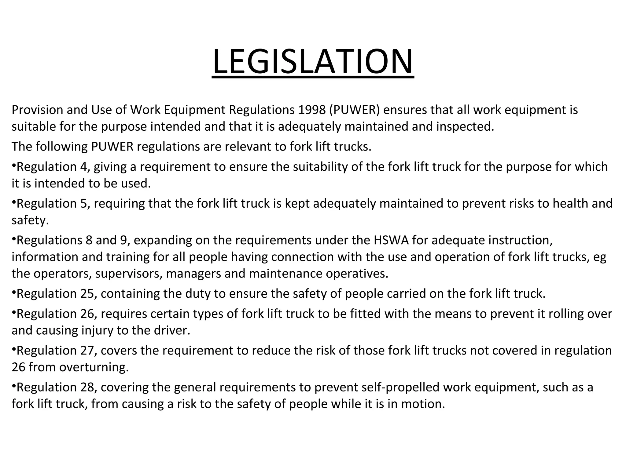 Forklift training | PPT