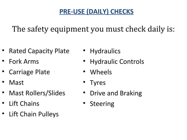 Forklift training | PPT