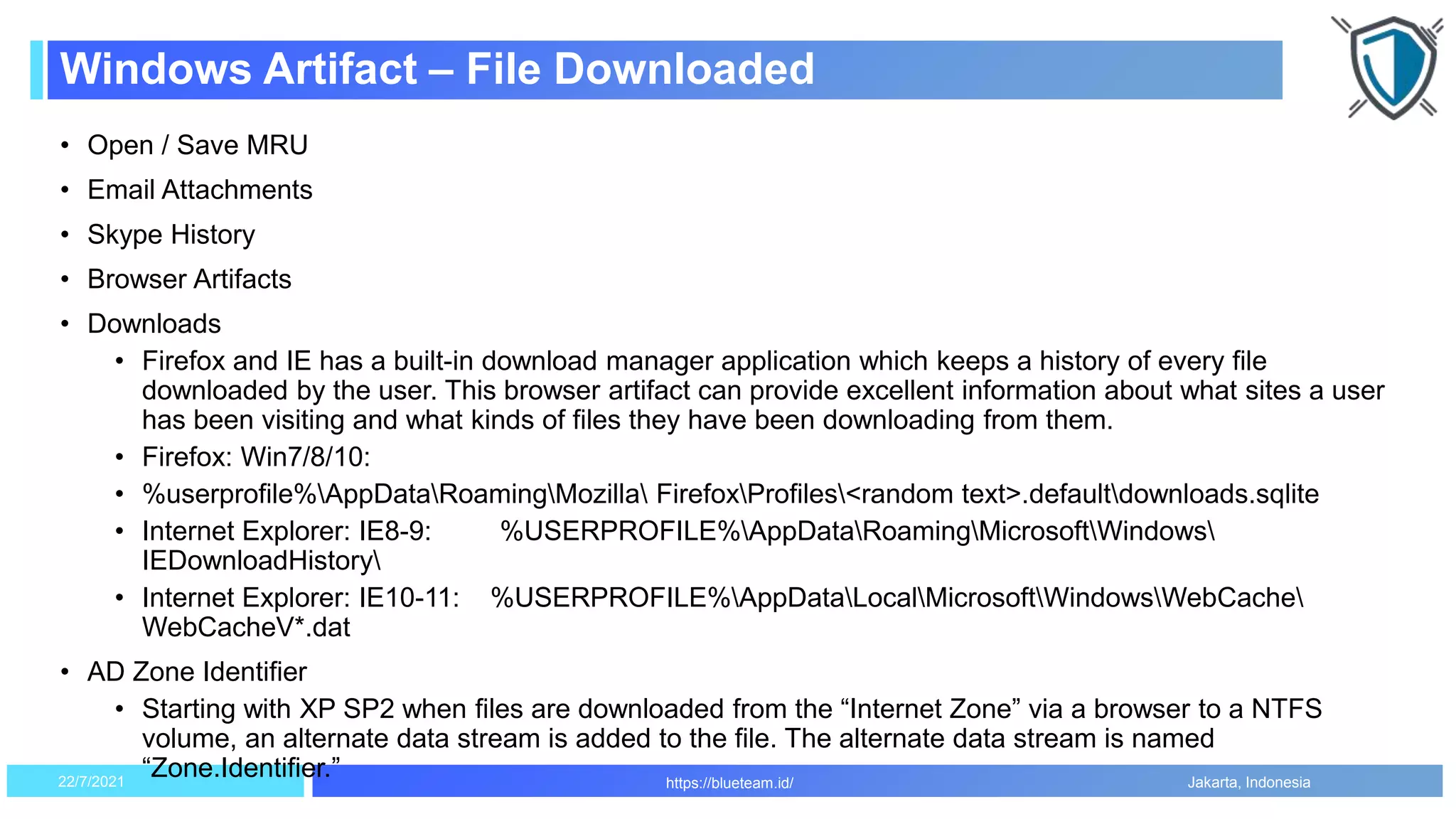 Windows Forensic 101 | PPTX