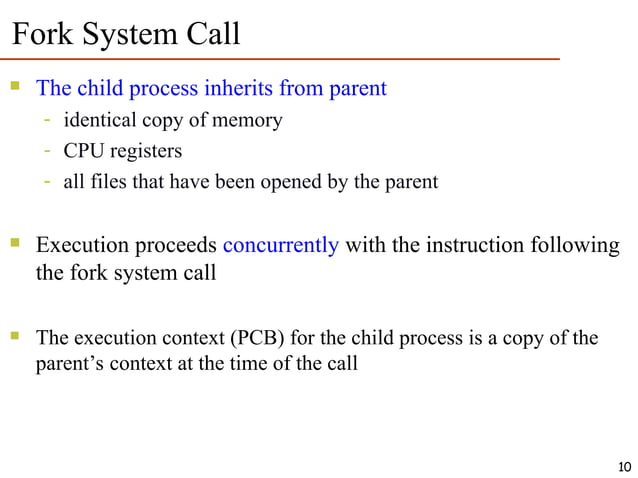 FORK SYSTEM CALL in the main concept.ppt