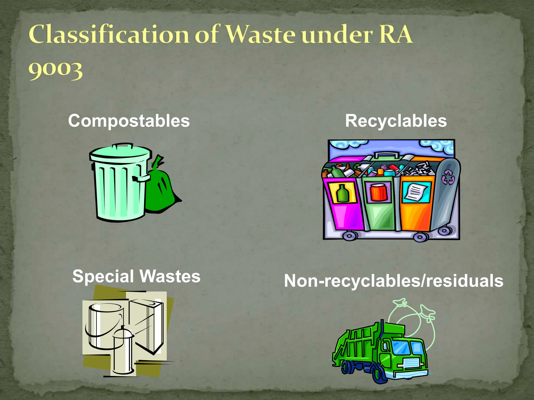 lecture on RA 9003 Ecological solid waste management | PPTX