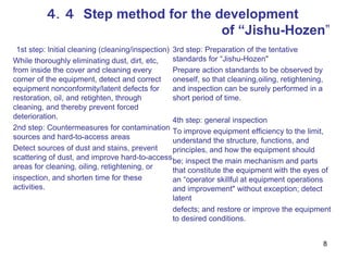 TPM for lean manufacturing chp4 step of “jlshu hozen “activities | PDF