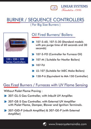 Burner Controllers | PDF