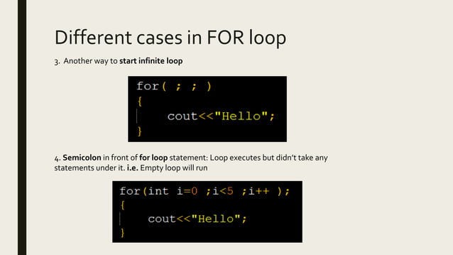 Basic for Loop in C | PPT