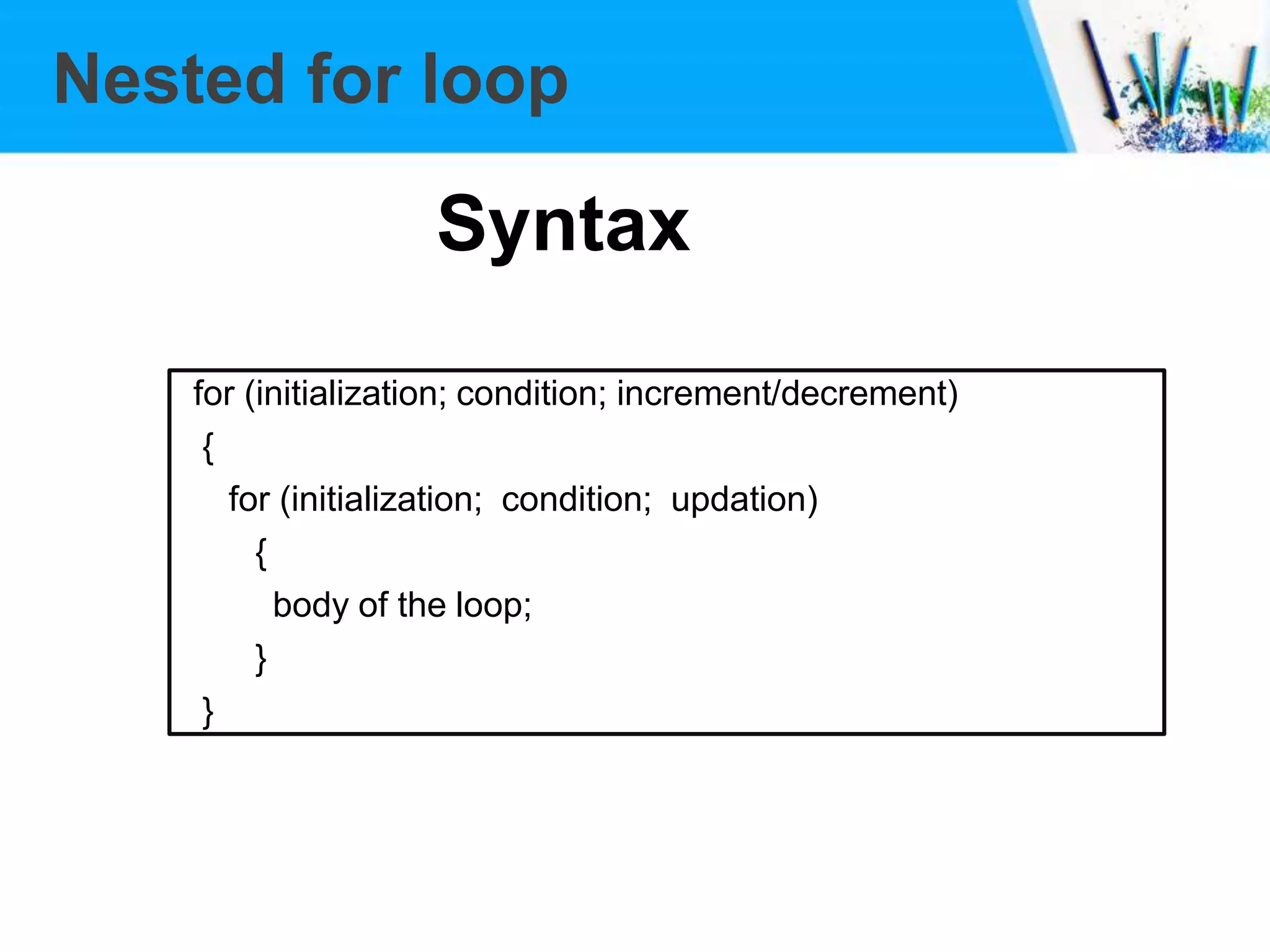 Forloop Ppt Free Download