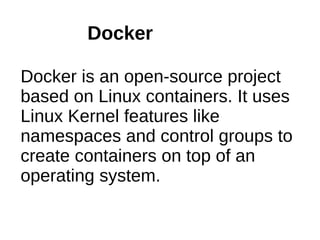 containers and virtualization tools ( Docker ) | PPT
