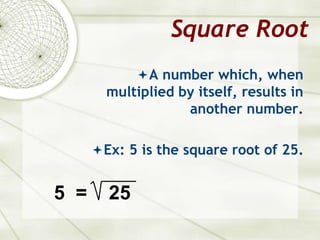 FORM-1-9-SQUARES-AND-SQUARE-ROOTS HIGH SCHOOL MATHEMATICS.pptx