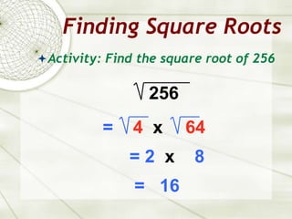 FORM-1-9-SQUARES-AND-SQUARE-ROOTS HIGH SCHOOL MATHEMATICS.pptx