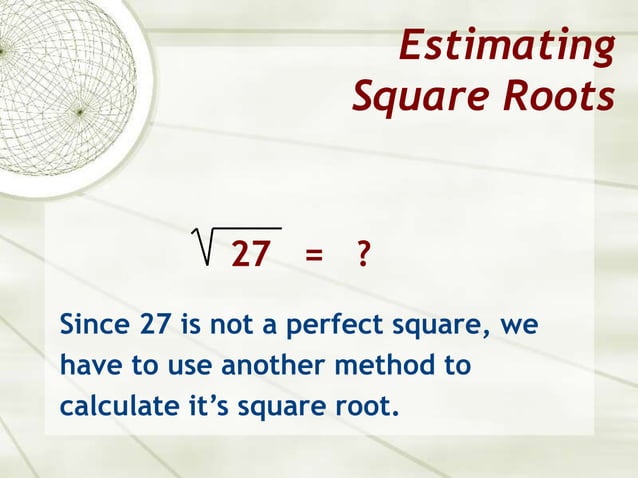 FORM-1-9-SQUARES-AND-SQUARE-ROOTS HIGH SCHOOL MATHEMATICS.pptx