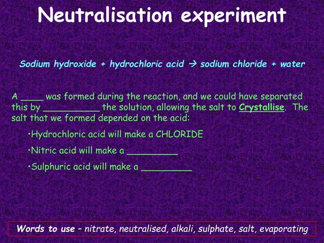 FORM-2-9-MAKING-SALTS- Soluble and insoluble salts.pptx | Chemistry ...