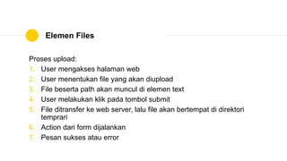 Penggunaan FORM dalam pemrograman web | PPTX