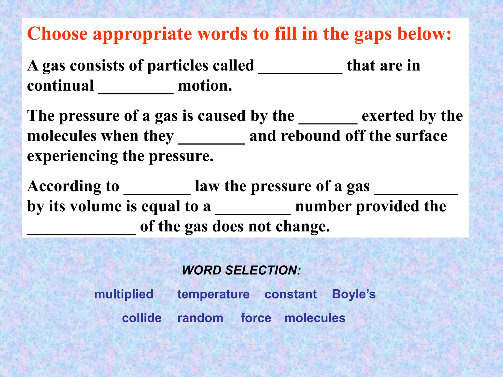 FORM-3-12-GAS-LAWS-BOYLES, CHARLES, GENERAL, GAY-LUSSACS.pptx | Free ...