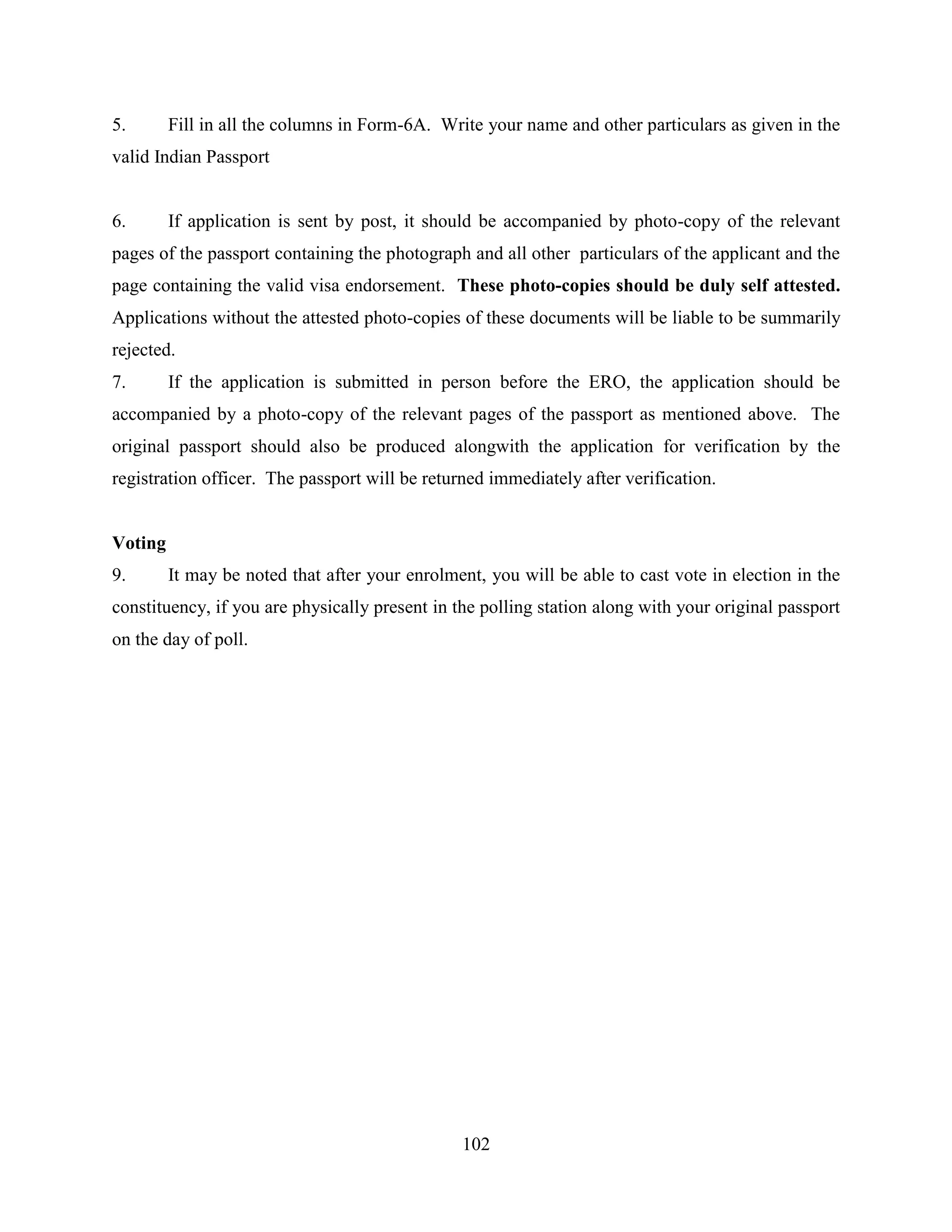 Form 6A-Application for inclusion of name in electoral roll by an ...