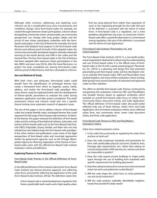 Form based codes: An overview of the literature | PDF