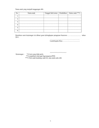 Form beasiswa ppa | PDF