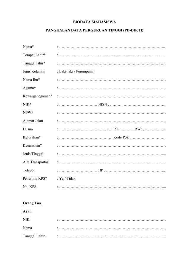 contoh Form-Biodata pddikti - Diketik.pdf