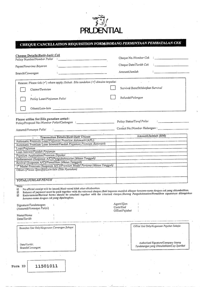 Cancel Cheque PAMB | PDF