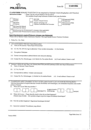 HB Claim Form PAMB | PDF